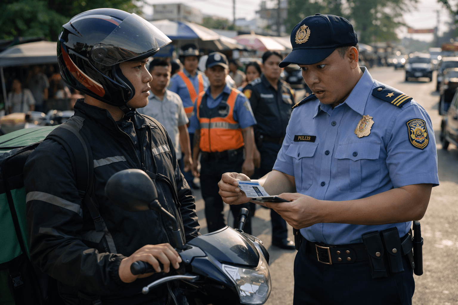 Binaba ng pulis ang delivery rider sa checkpoint—pero nang makita ang ...