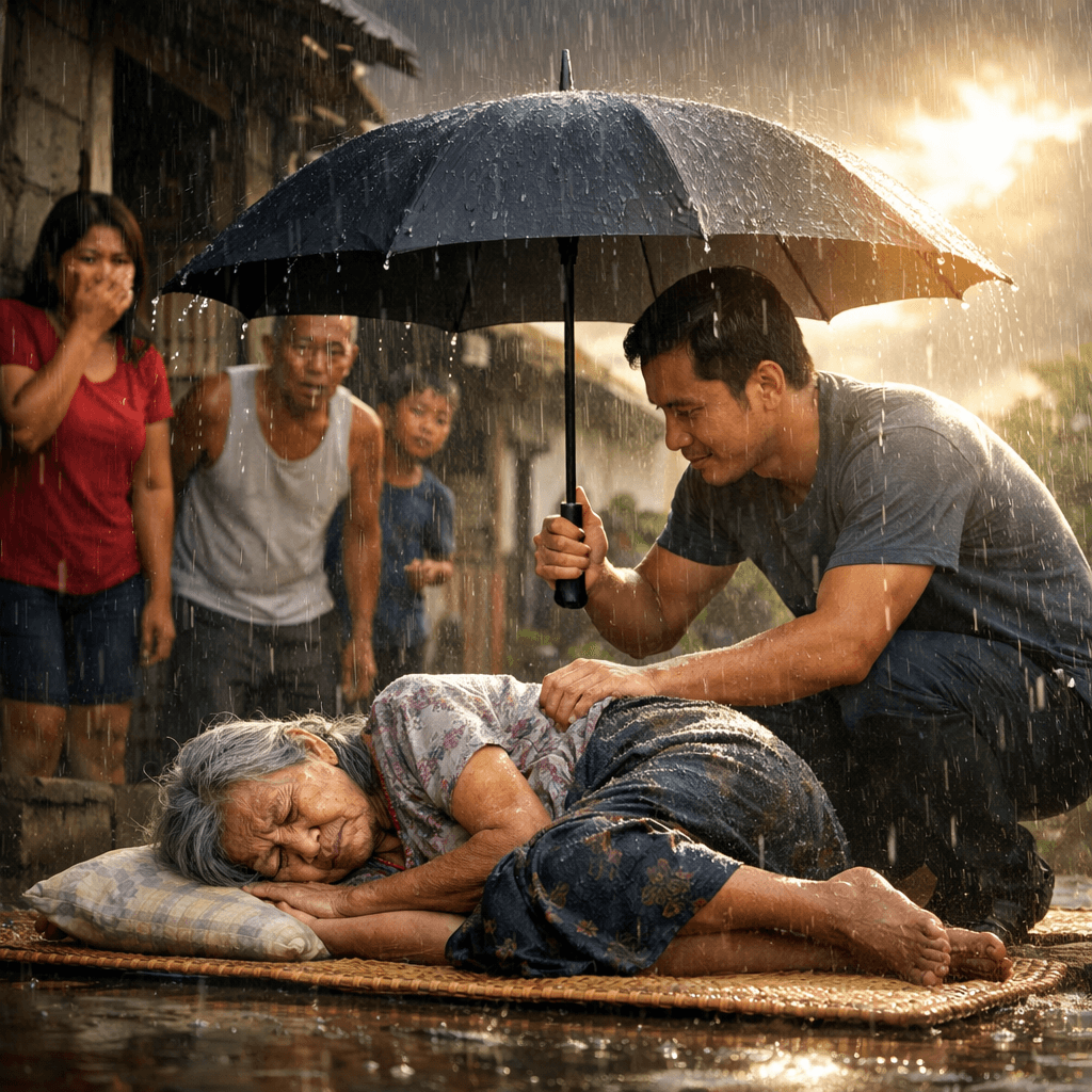 LOLA PINATULOG SA LABAS NG BAHAY, PERO NANG UMULAN… MAY ISANG TAONG ...
