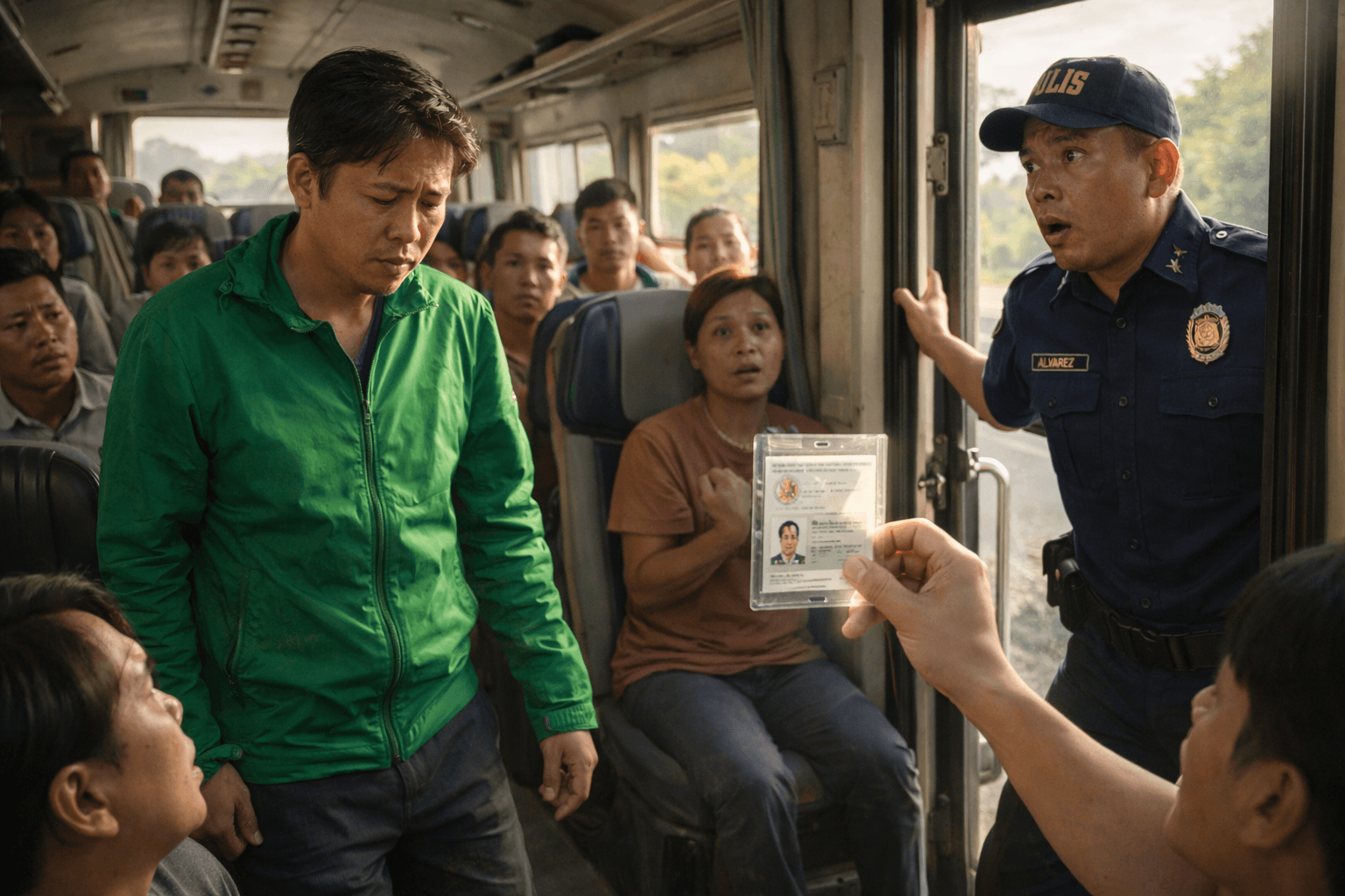 Pinababa ng pulis ang pasahero sa bus—pero nang makita ang ID ...
