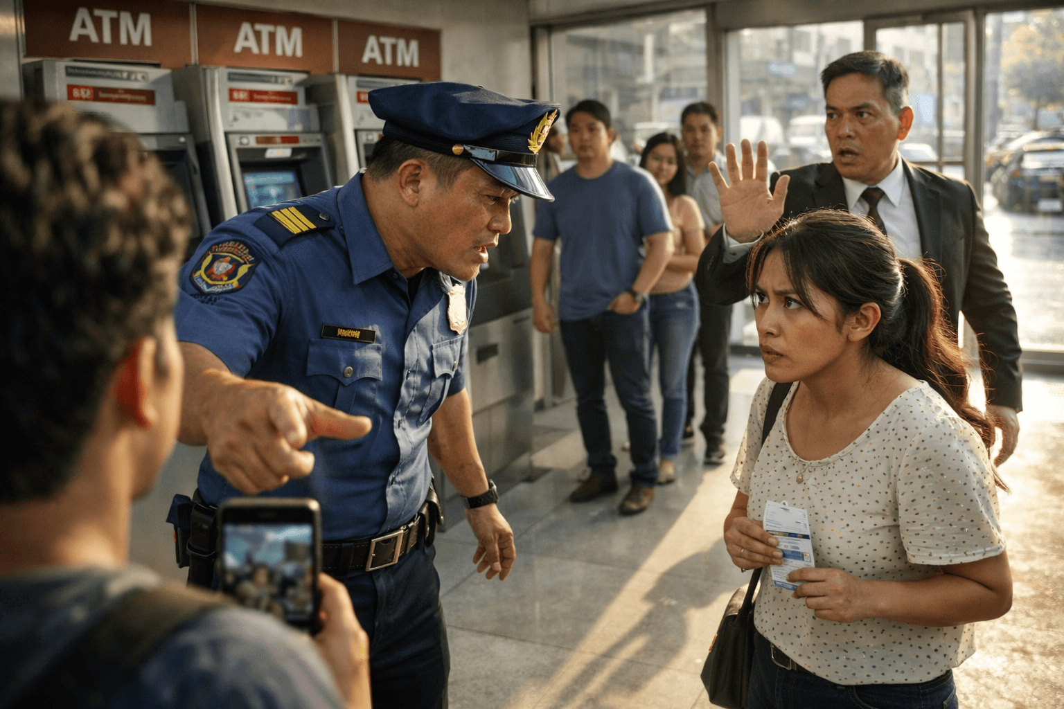 Pinagdiskitahan ng pulis ang babae sa ATM—pero nang dumating ang bank ...