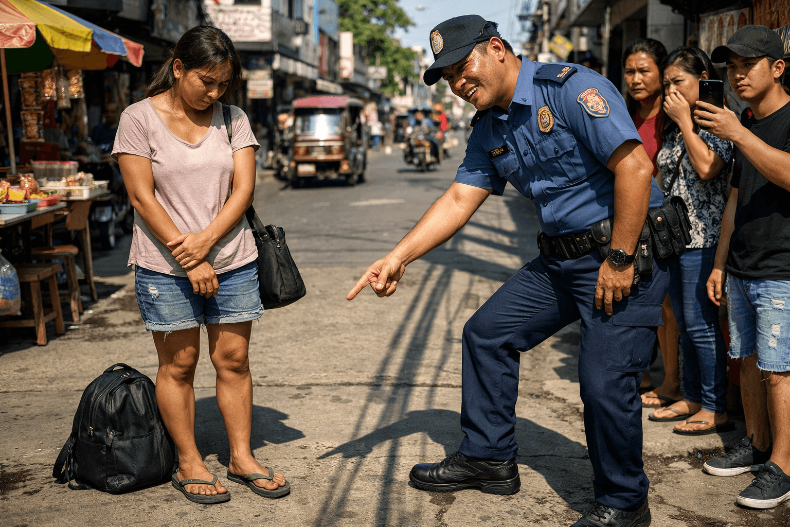 Pinagtripan ng pulis ang babaeng naka-tsinelas—pero hindi niya alam ...