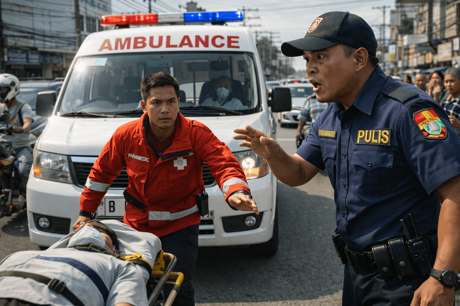 Pinatigil ng pulis ang ambulansya—pero nang bumukas ang pinto… buhay ...