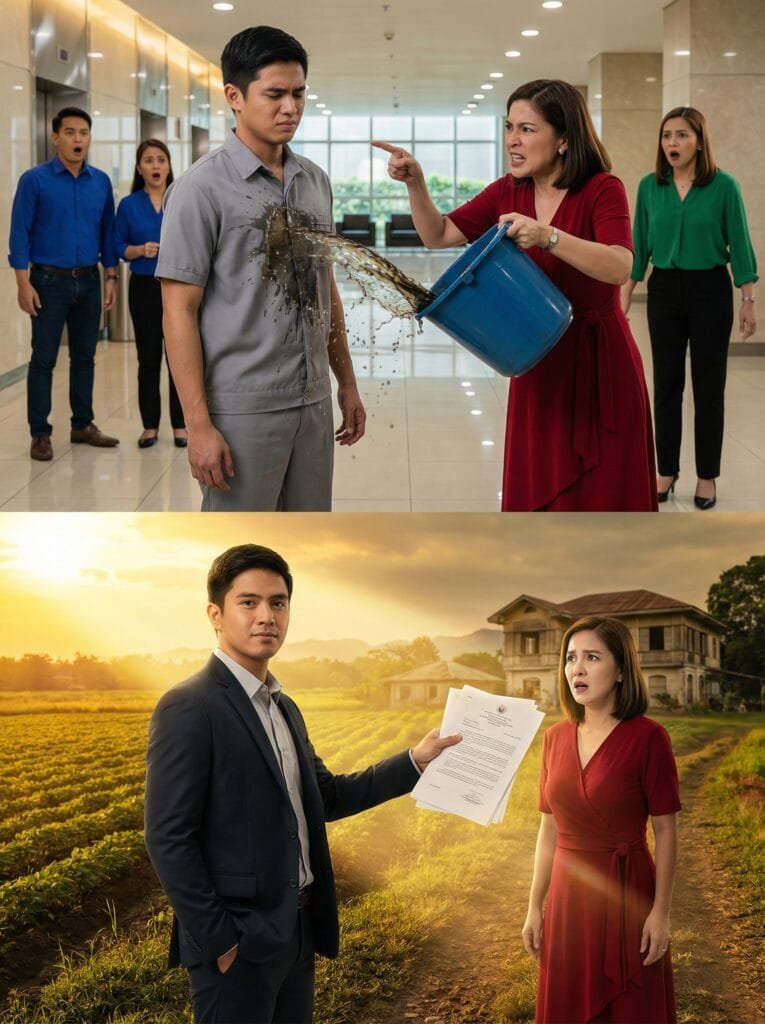 JANITOR BINUHUSAN NG MARUMING TUBIG GALING SA MOP NG SARILING NOBYA ...