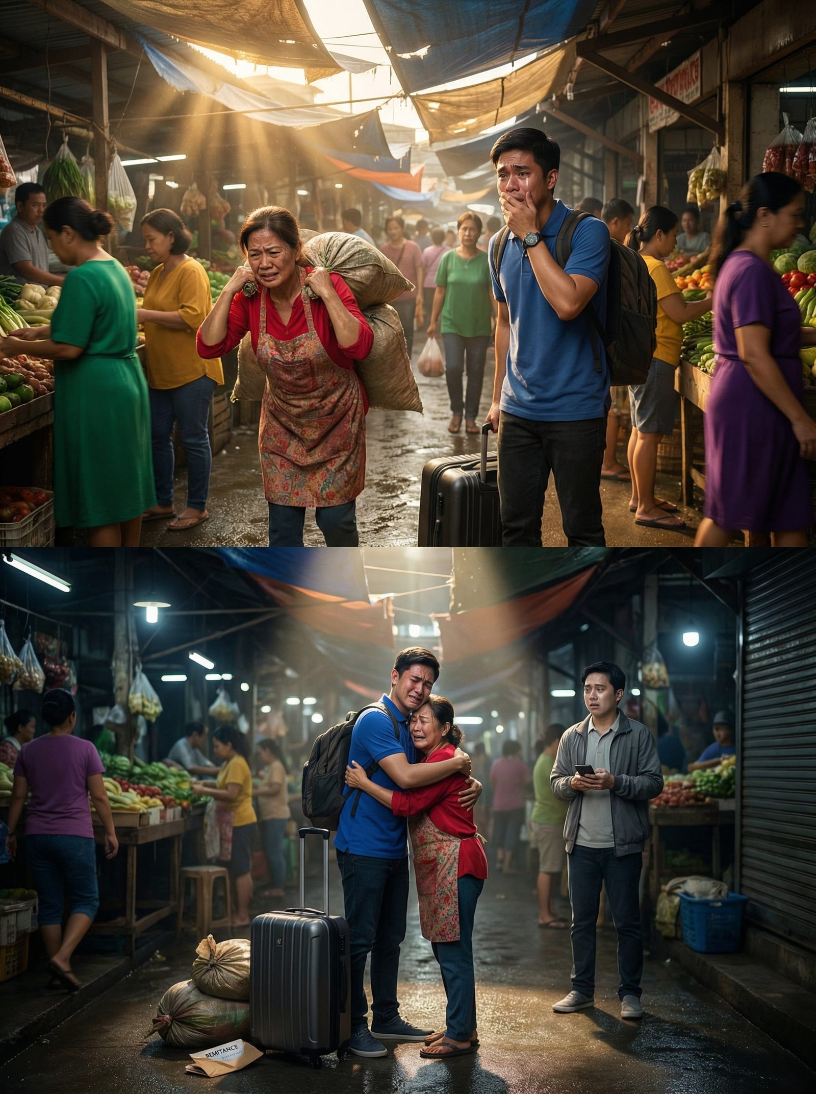 NAPAHAGULGOL ANG OFW NANG MAKITA ANG NANAY NIYA SA PALENGKE—NAGBUBUHAT ...