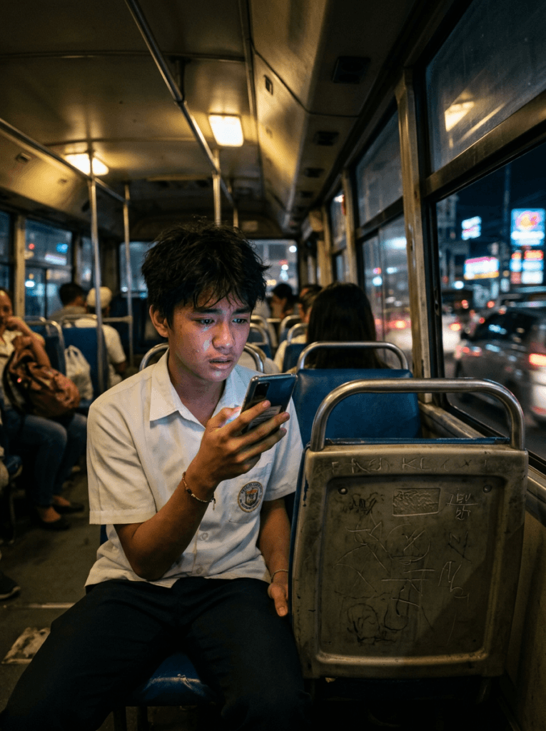 ISANG ESTUDYANTE ANG NAKAKITA NG CODE SA LIKOD NG UPUAN SA BUS AT ...