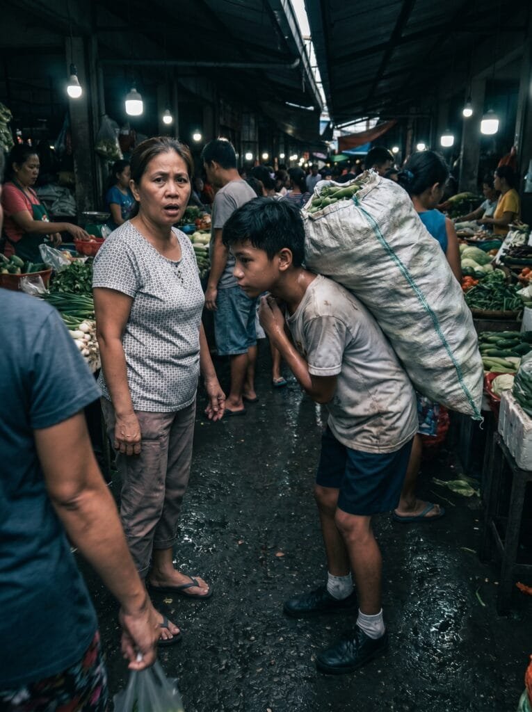 NAGULAT ANG GURO NANG MAKITA ANG BATANG LAGING ABSENT NA NAGBUBUHAT NG ...